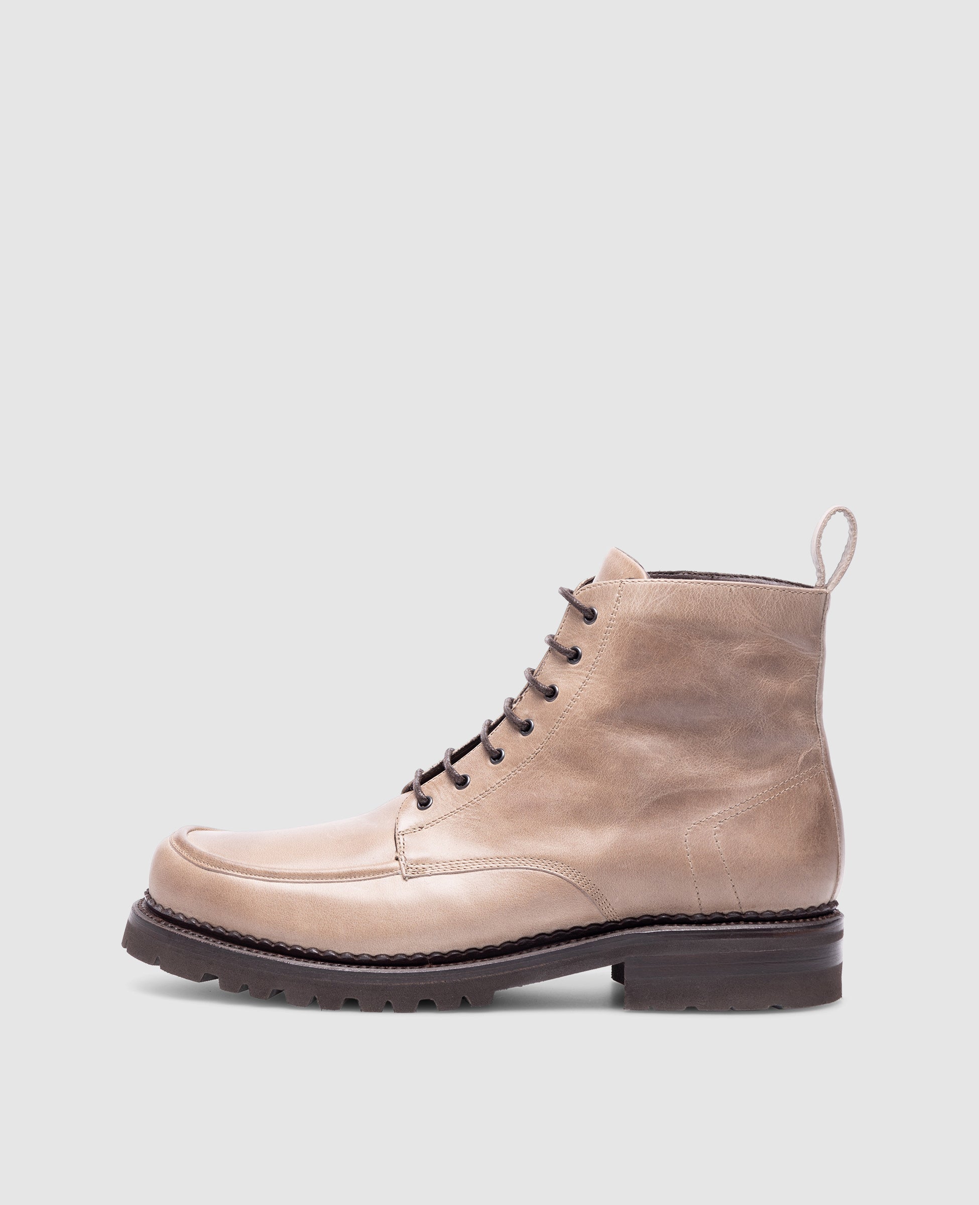 Harry NB Herren-Norweger-Stiefel in Beige – Henry Stevens