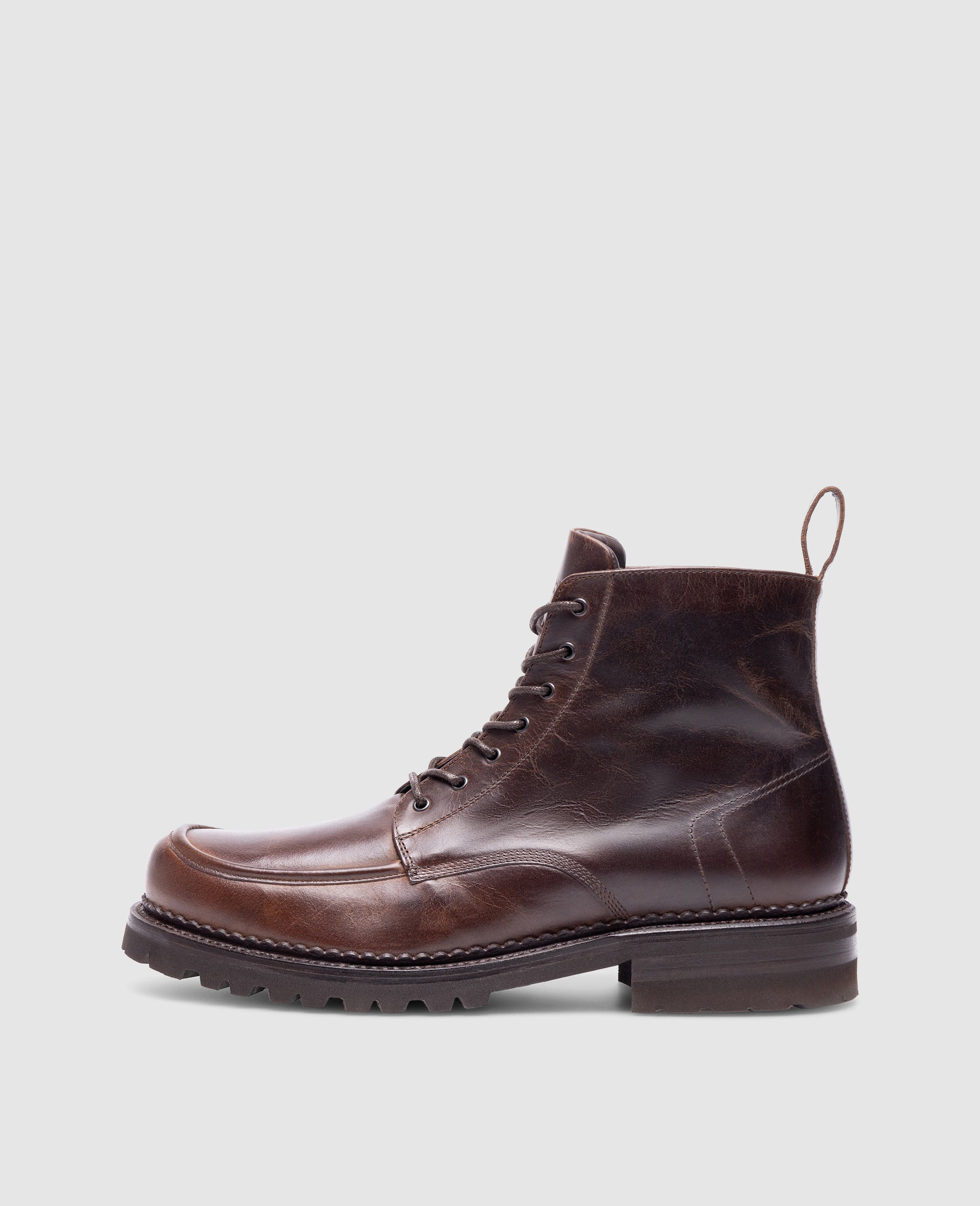 Harry NB Herren-Norweger-Boots in Braun – Henry Stevens